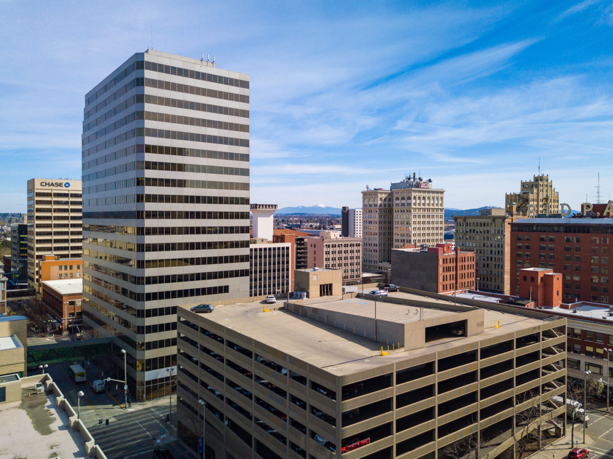 Spokane Washington Bank of America Building ⋆ Spokane Drone Photography ...