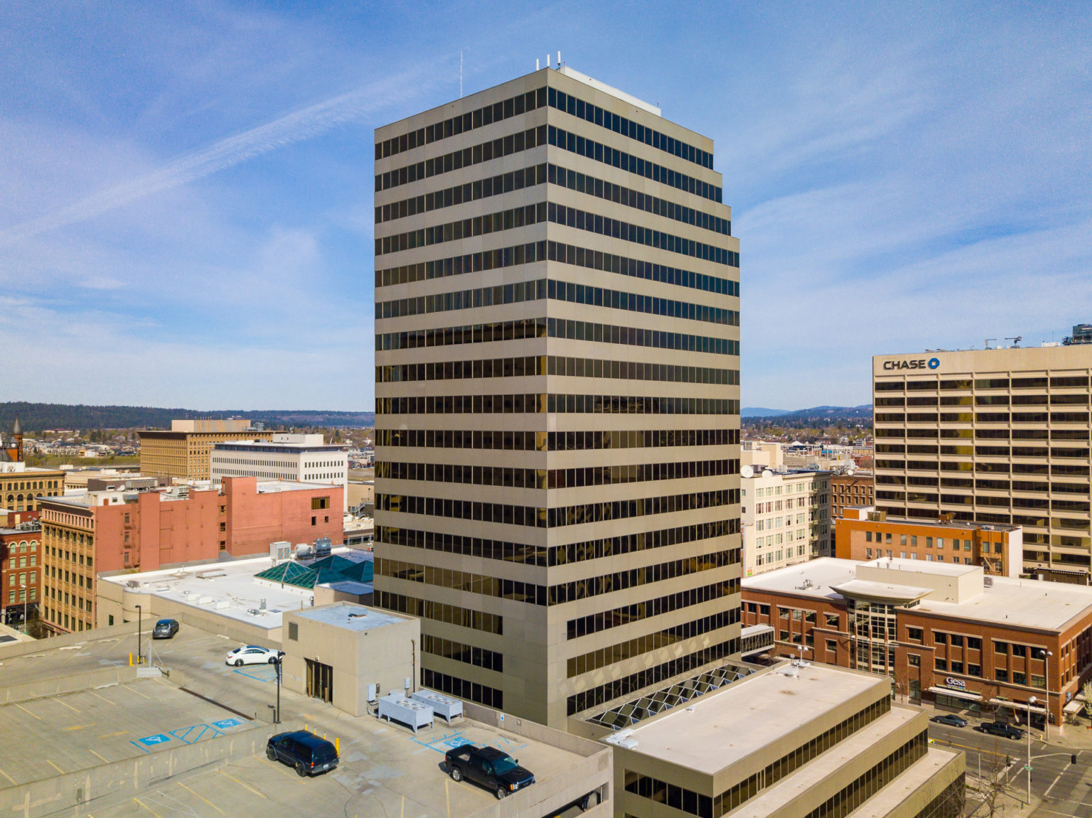 Spokane Washington Bank of America Building ⋆ Spokane Drone Photography ...
